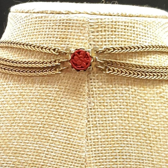 Walter Lampl | Jewelry | Vintage Walter Lampl Cinnabar Turquoise Gold ...